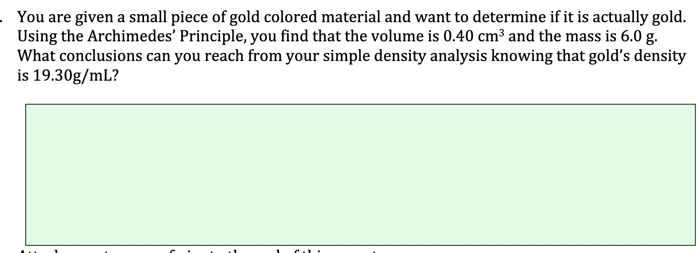 Solved An unknown, rectangular substance measures 3.6 cm | Chegg.com