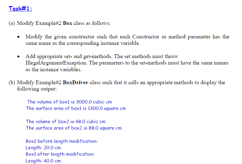 Example# 2: The following shows two classes. A class | Chegg.com