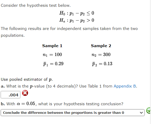 Solved Consider the hypothesis test below. | Chegg.com