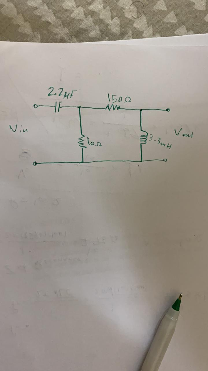 Solved In this 2nd order passive high pass filter circuit, | Chegg.com