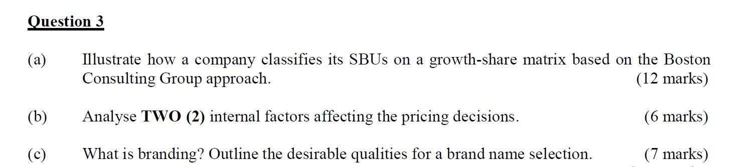Solved Question 3 (a) Illustrate how a company classifies | Chegg.com
