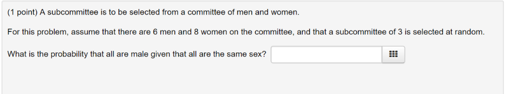 Solved (1 point) Rework problem 22 from section 3.2 of your | Chegg.com