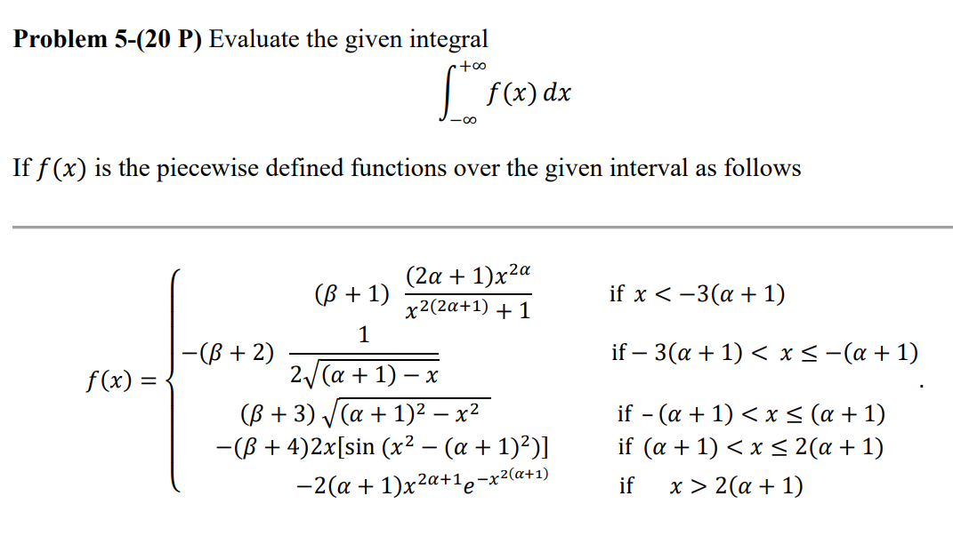 Solved alpha =3 and beta= 2 | Chegg.com
