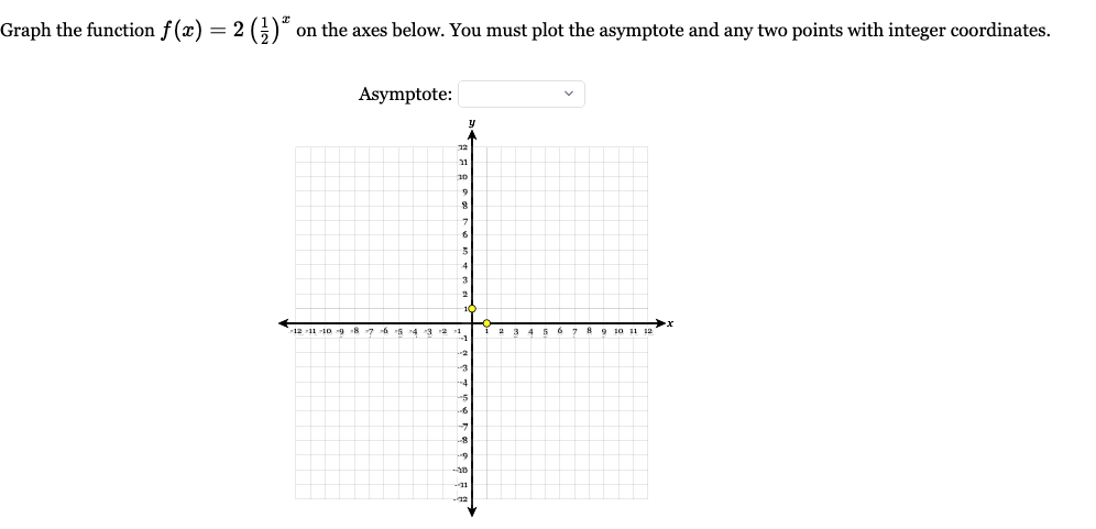 Solved Graph The Function Fx212x ﻿on The Axes Below 