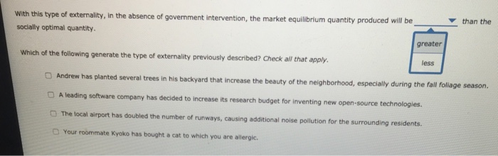 Solved anptsAverage: 1. Externalities- Definition and | Chegg.com