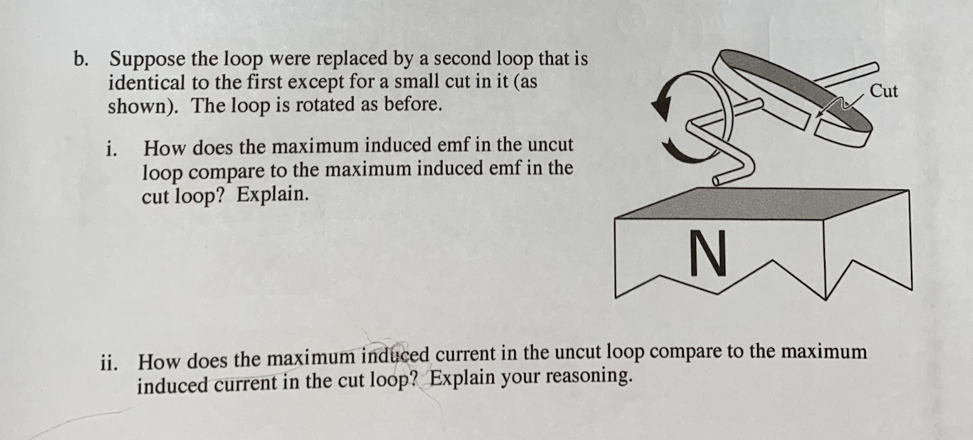 Solved b. Suppose the loop were replaced by a second loop | Chegg.com