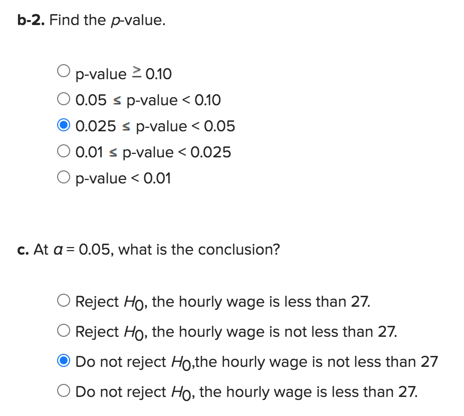 Solved Access the hourly wage data on the below Excel Data | Chegg.com