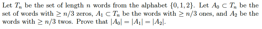 Solved Let \\( T_{n} \\) be the set of length \\( n \\) | Chegg.com