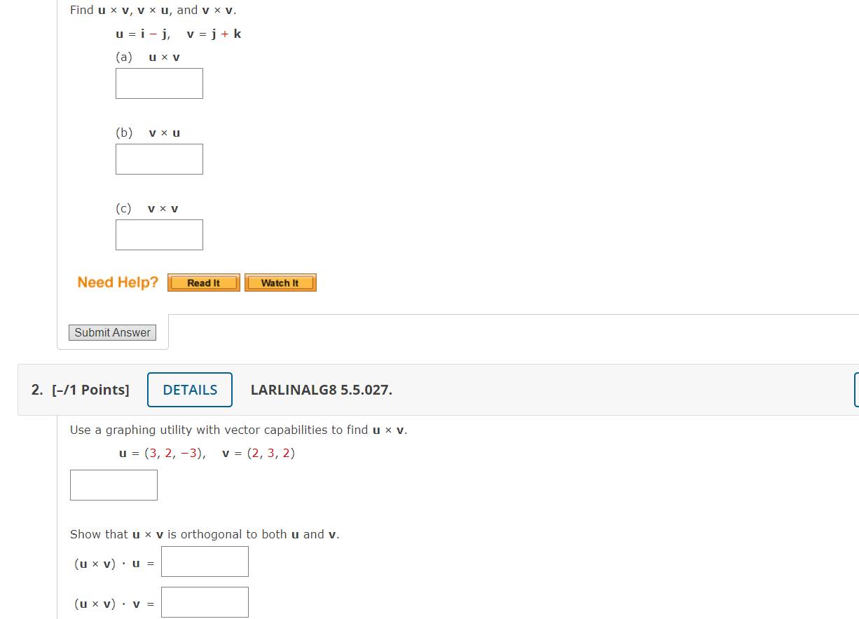 Solved Find \\( \\mathbf{u} \\times \\mathbf{v}, \\mathbf{v} | Chegg.com Solved Find \\( \\mathbf{u} \\times \\mathbf{v}, \\mathbf{v} | Chegg.com