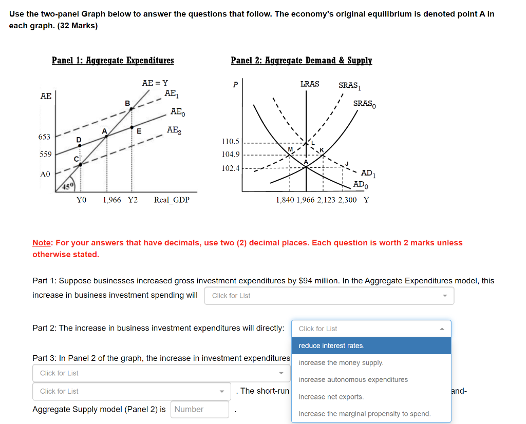 Solved Use the two-panel Graph below to answer the questions | Chegg.com
