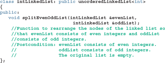 Solved Write a c++ program that uses class intLinkedList to | Chegg.com