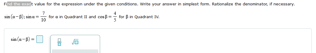 Solved : value for the expression under the given | Chegg.com