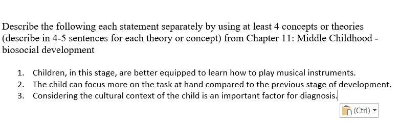 Solved Describe the following each statement separately by | Chegg.com