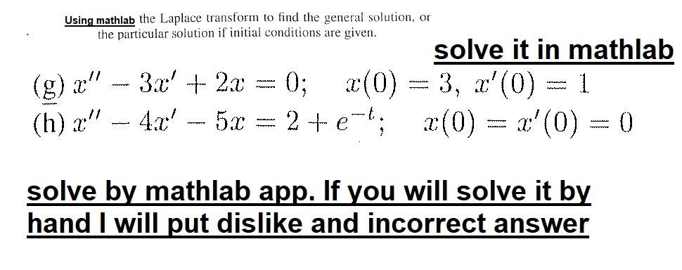 Solved ****** Using Mathlab ******** if you did not know let | Chegg.com