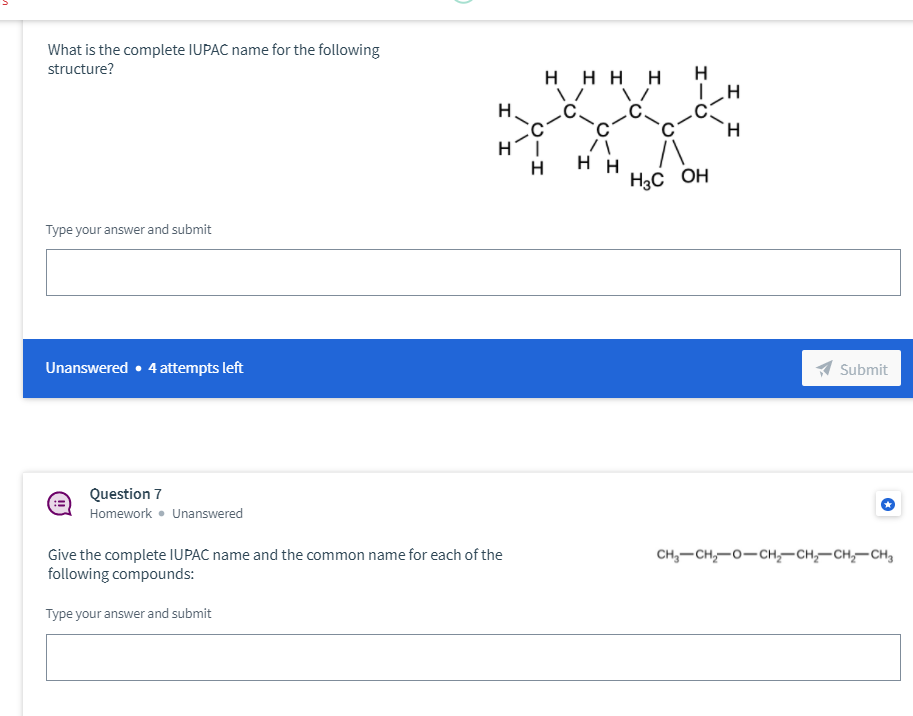 Solved What is the complete IUPAC name for the following | Chegg.com