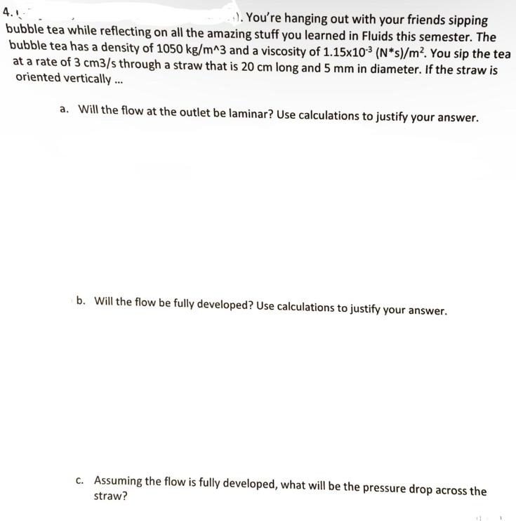 Solved 4.1 bubble tea while reflecting on all the amazing | Chegg.com