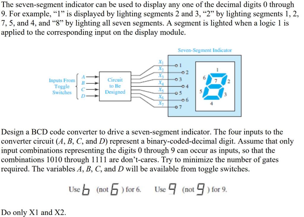 Solved The seven-segment indicator can be used to display | Chegg.com