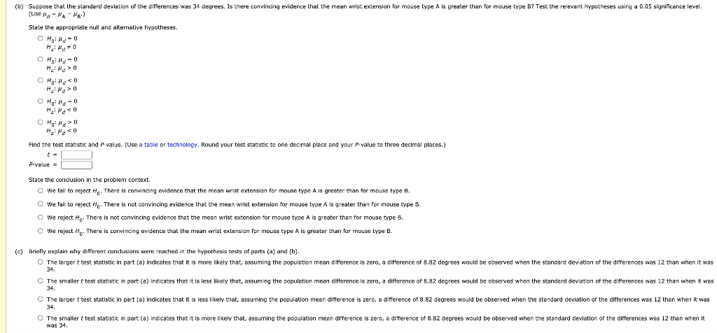 Solved Two proposed computer mouse designs were compared by | Chegg.com