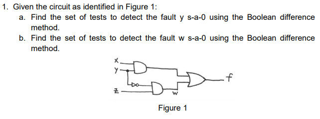 Solved 1. Given the circuit as identified in Figure 1: a. | Chegg.com
