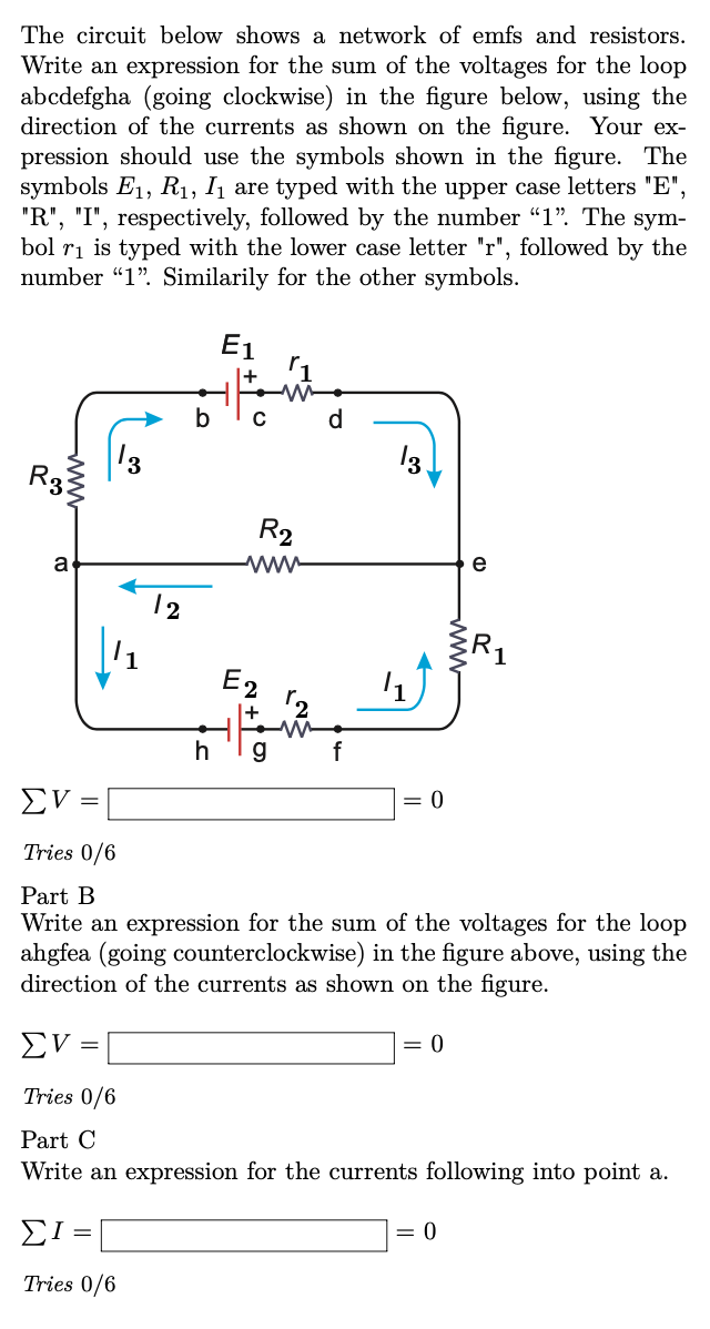 Solved The circuit below shows a network of emfs and | Chegg.com