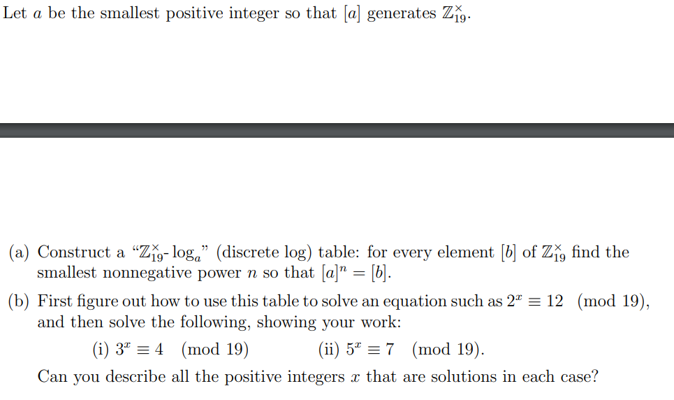 Solved Let a be the smallest positive integer so that [a] | Chegg.com