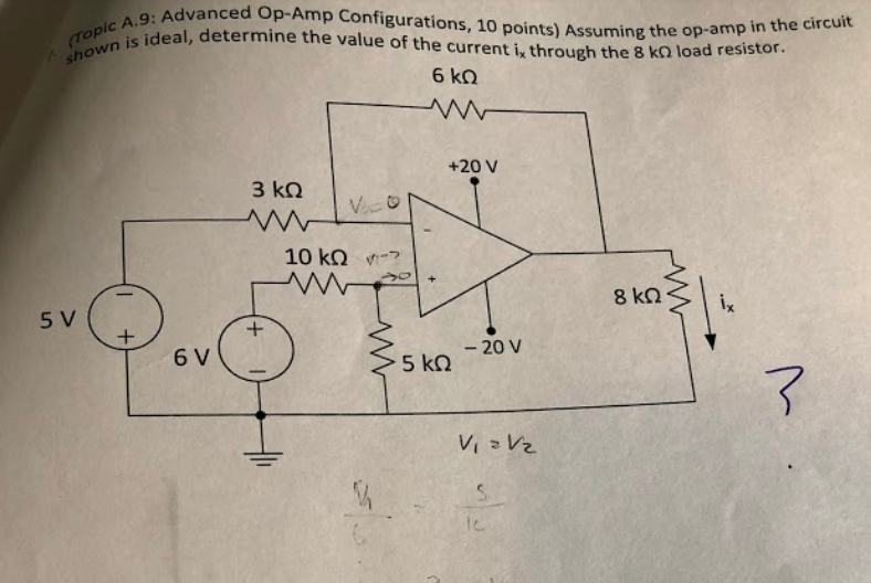 Solved (Topic A.9: Advanced Op-Amp Configurations, 10 | Chegg.com