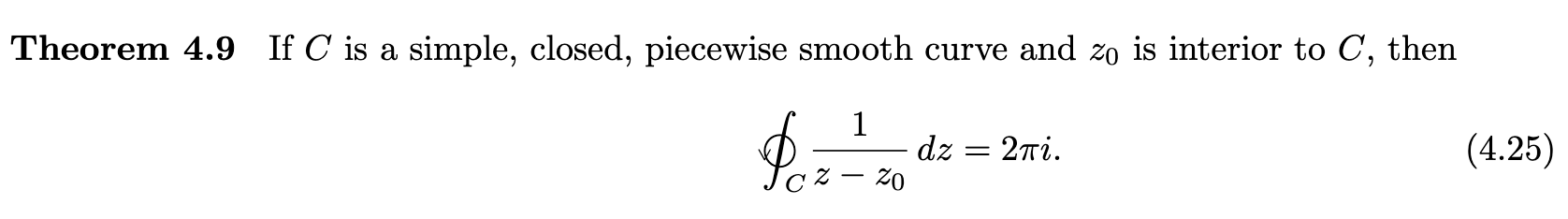 Solved Theorem 4.9 If C is a simple, closed, piecewise | Chegg.com