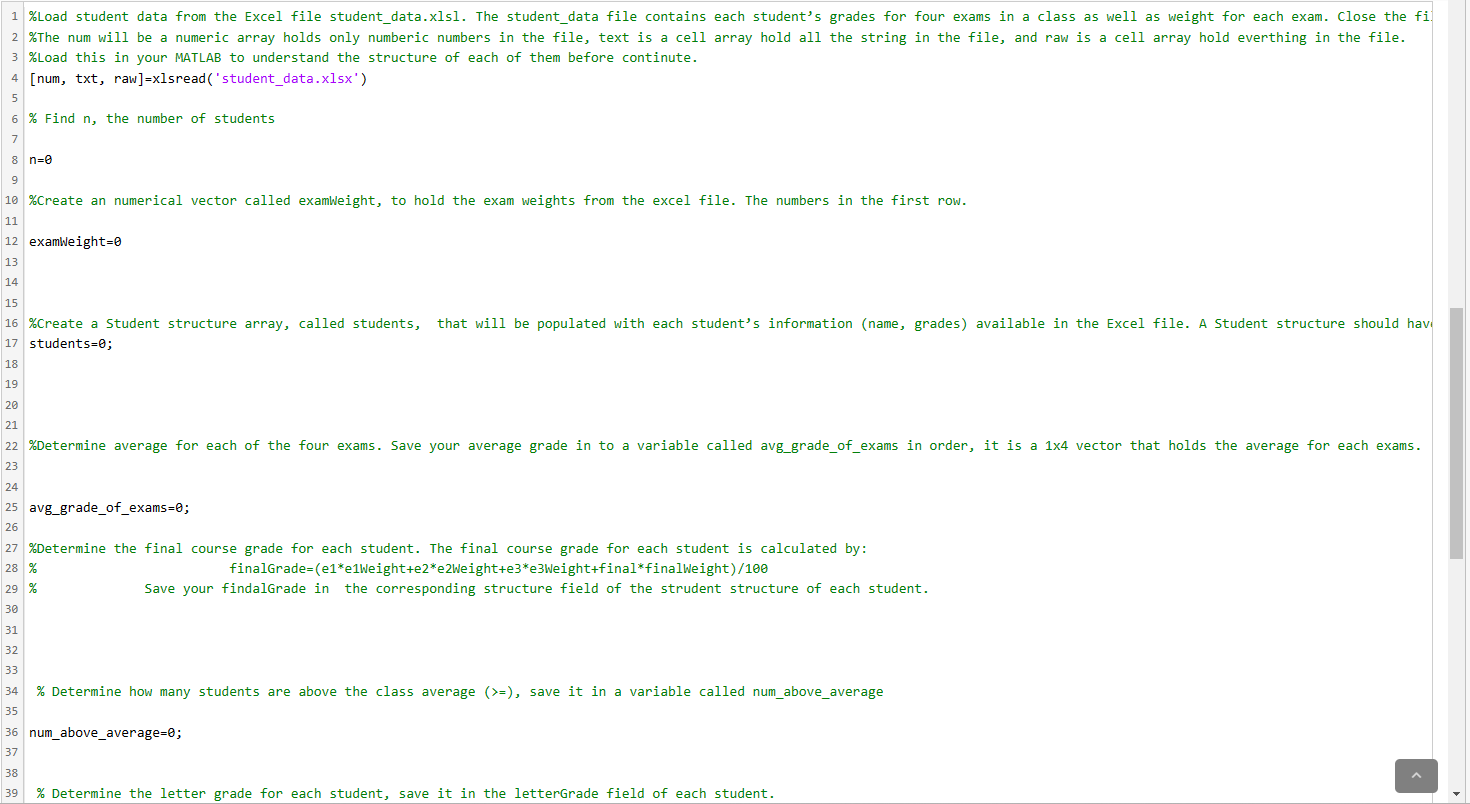 Write a MATLAB program that will: | Chegg.com