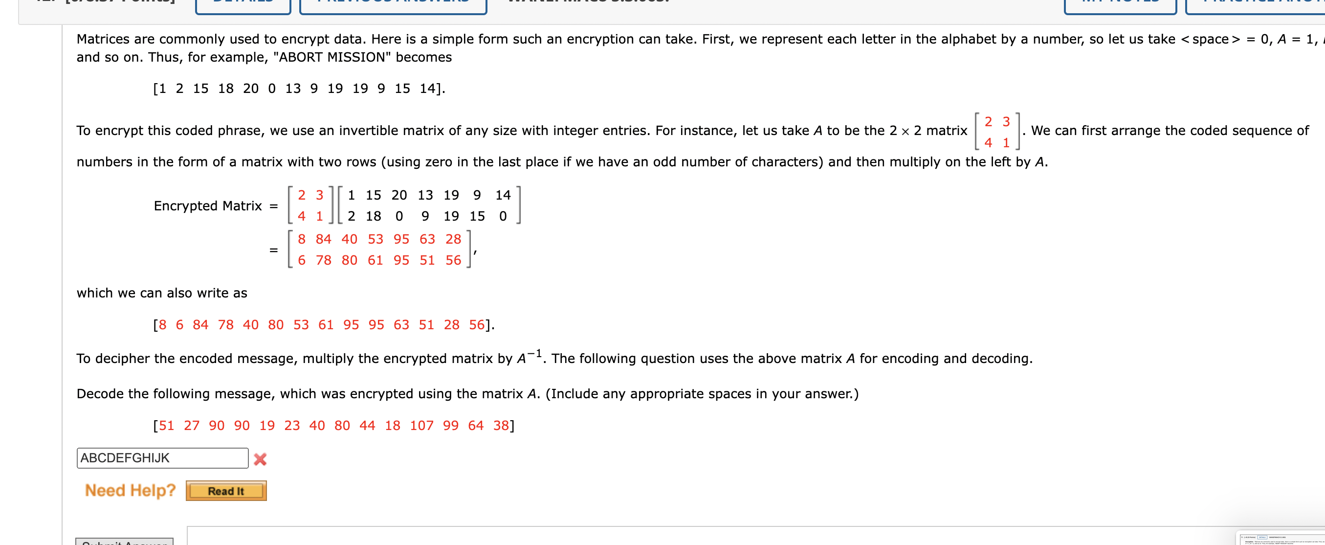 Solved and so on. Thus, for example, "ABORT MISSION" becomes | Chegg.com