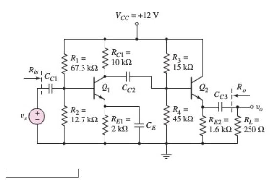 Solved What is the small signal input resistance Ris for the | Chegg.com