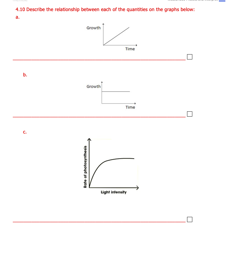 Solved 4.10 Describe the relationship between each of the | Chegg.com