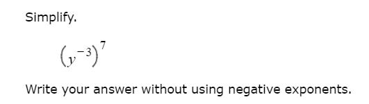 Solved Simplify. Write your answer without using negative | Chegg.com