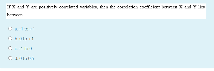 Solved If X and Y are positively correlated variables, then | Chegg.com