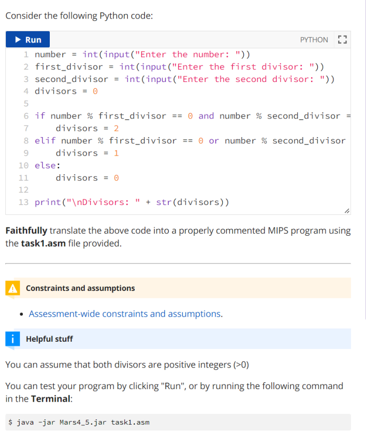 Solved Plz faithfully translate this python code into MIPS | Chegg.com Solved Plz faithfully translate this python code into MIPS | Chegg.com