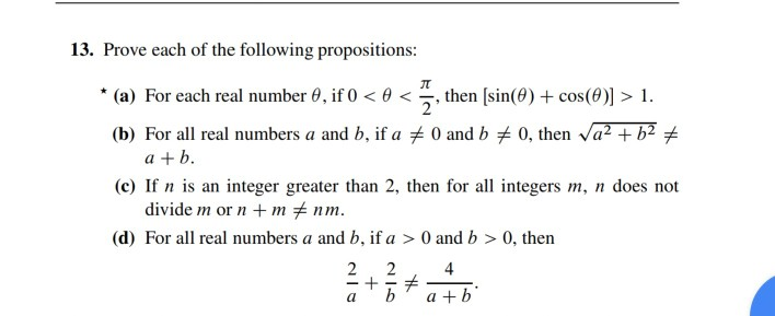 Solved 13. Prove each of the following propositions: "(a) | Chegg.com