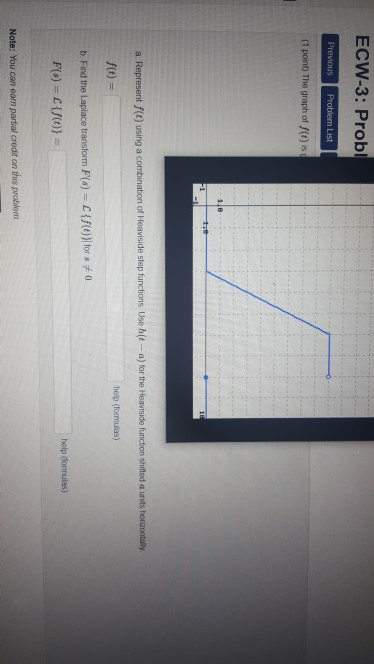 Solved ECW-3: Probl Previous Problem List (1 point) The | Chegg.com