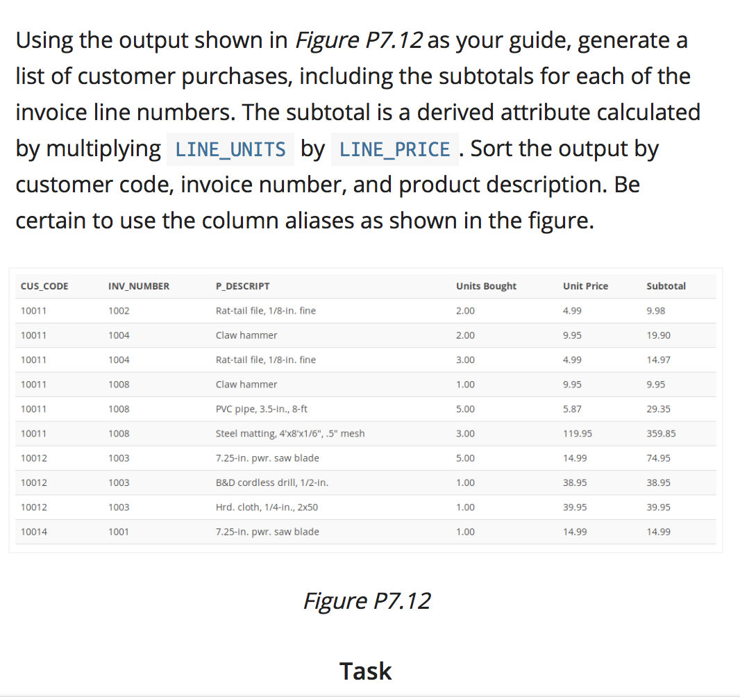 Solved Using the output shown in Figure P7.12 as your guide, | Chegg.com