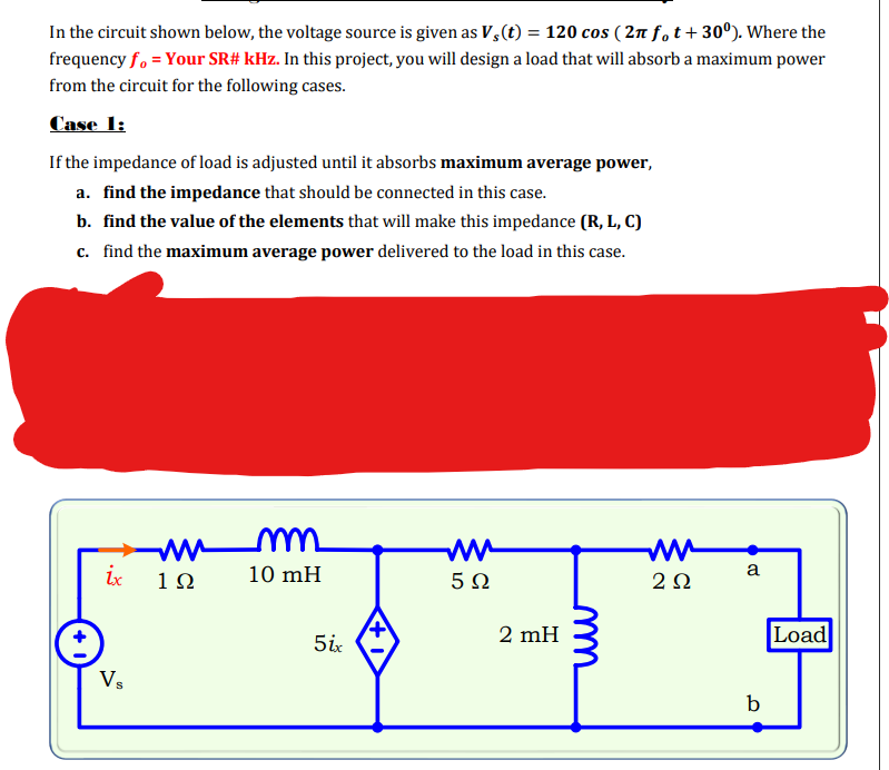 Solved In The Circuit Shown Below The Voltage Source Is 