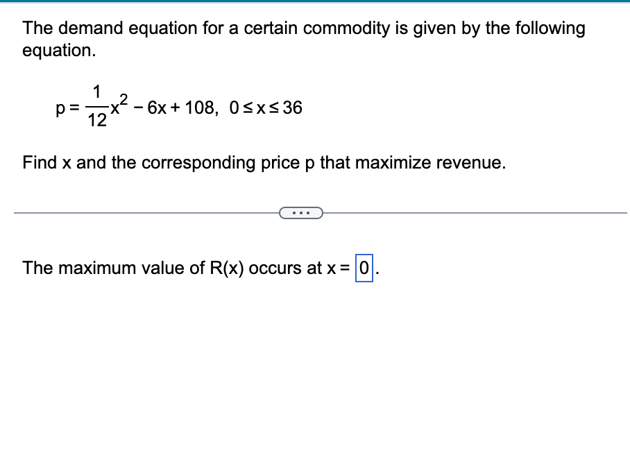 Solved The demand equation for a certain commodity is given | Chegg.com