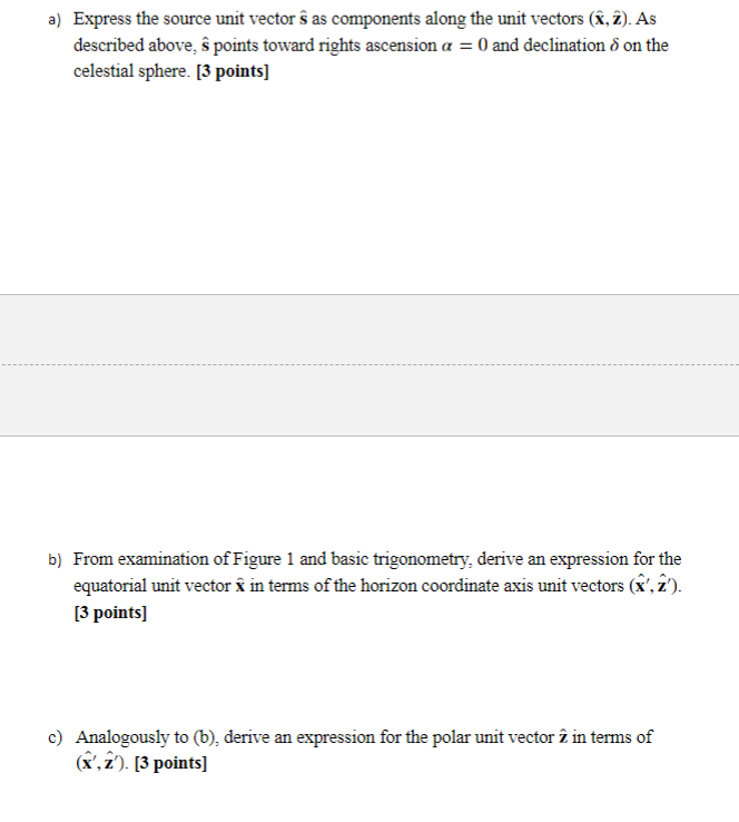 Solved Q1.2 The Celestial Sphere and Local Horizon | Chegg.com