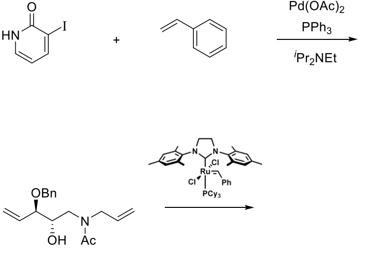 Solved Pd(OAC)2 PPh3 HN + Pr2NET N. CI CI'I Ph РСуз Rua OBn | Chegg.com