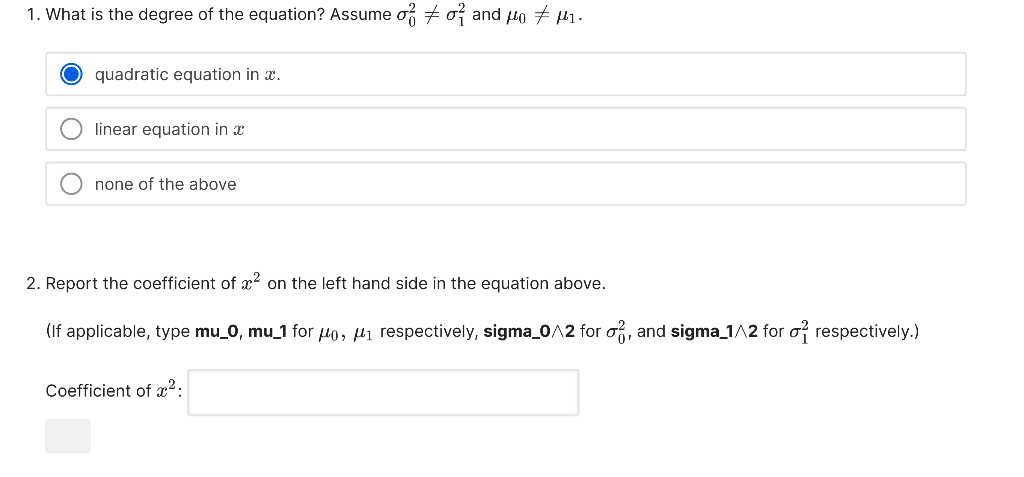 Solved Decision boundary for quadratic discriminant analysis | Chegg.com