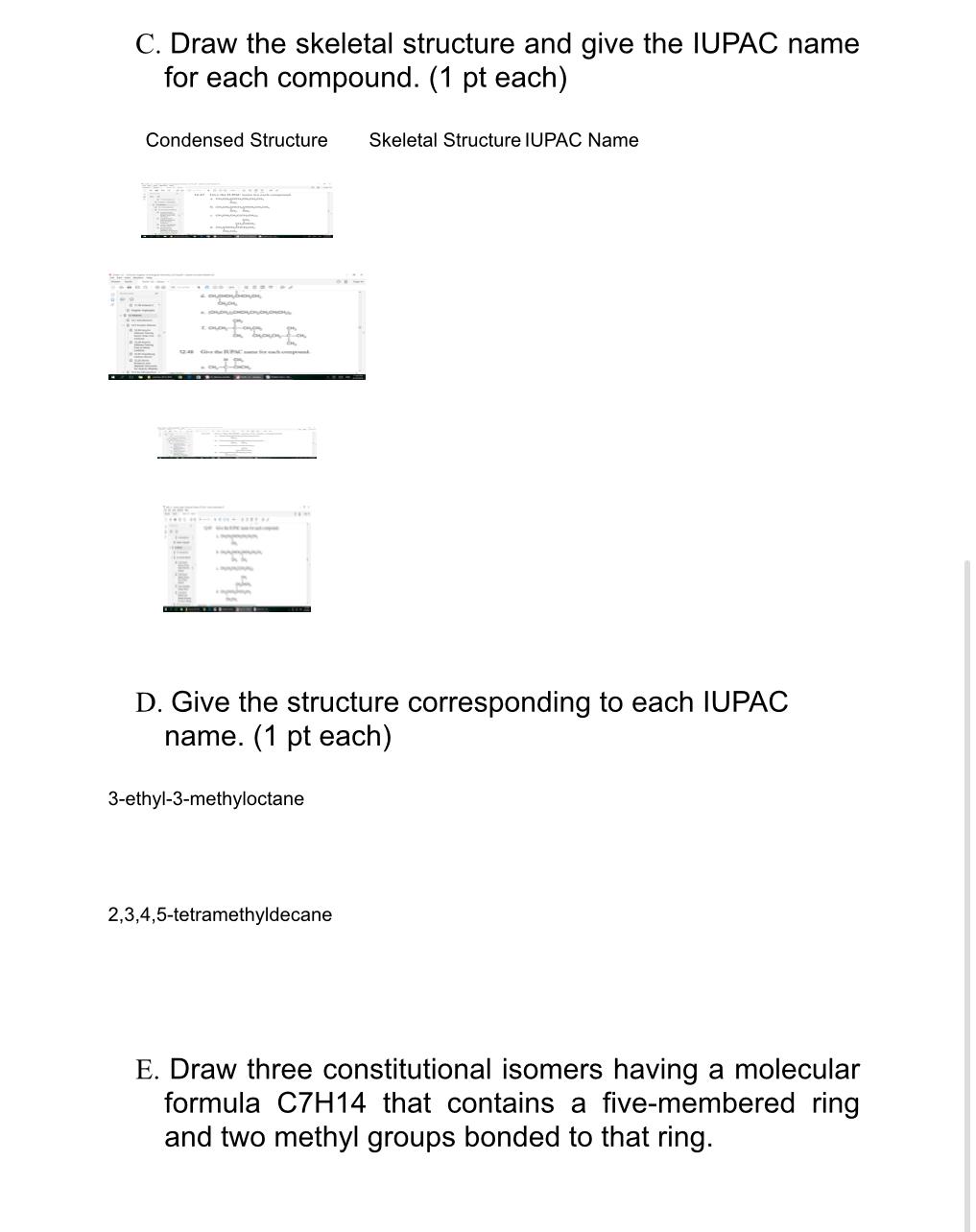 Solved A. Encircle and label the different functional groups | Chegg.com