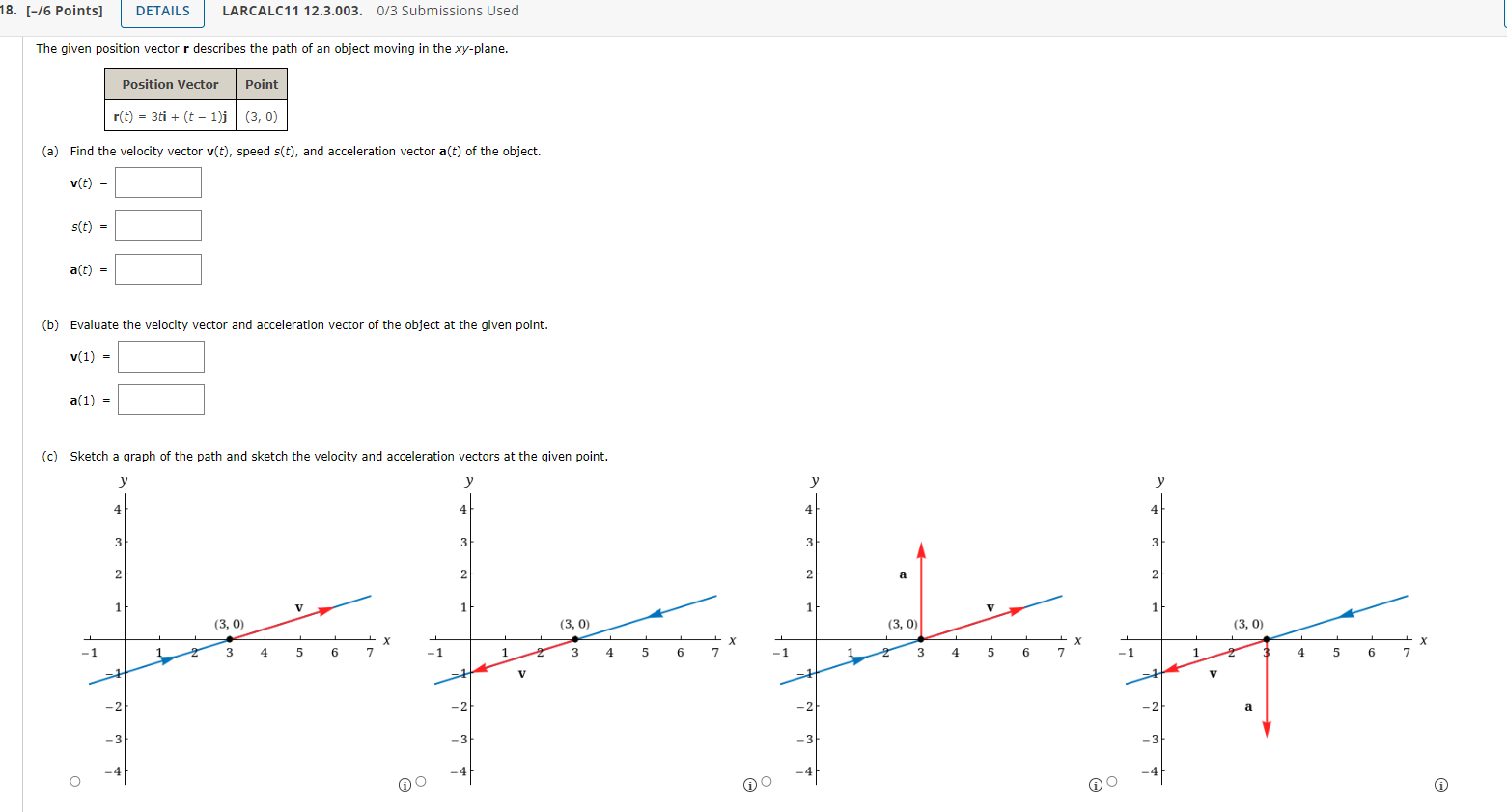 Solved The given position vector r describes the path of an | Chegg.com