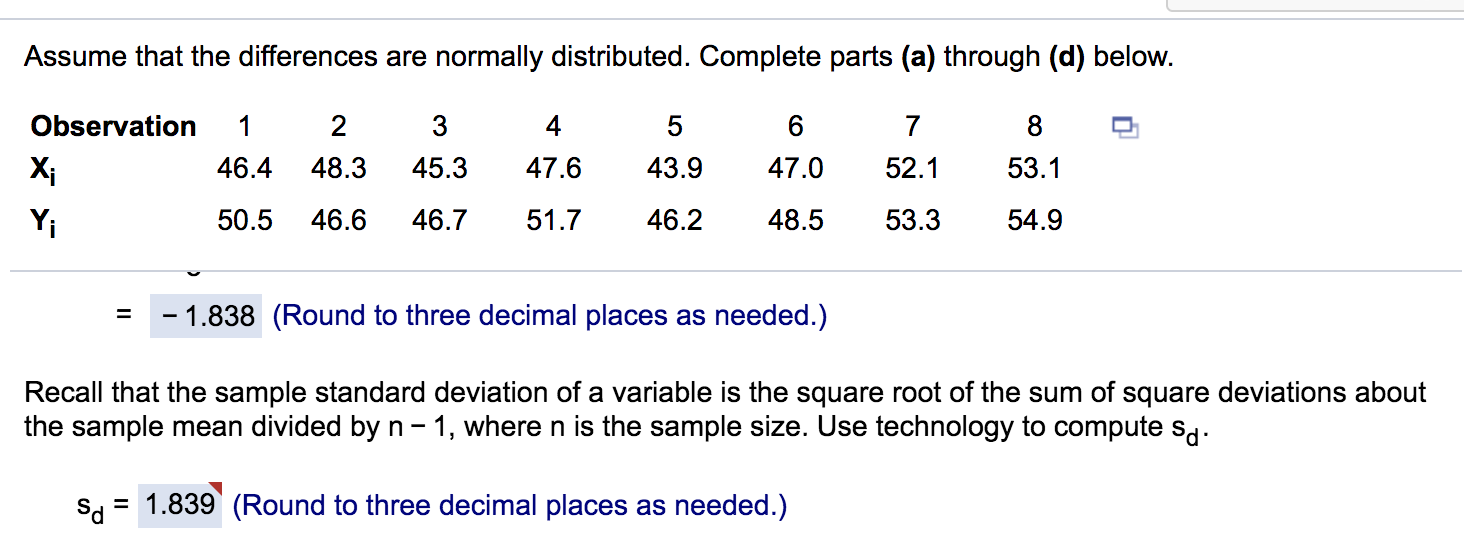 Solved How do you calculate sd given this information? Also | Chegg.com