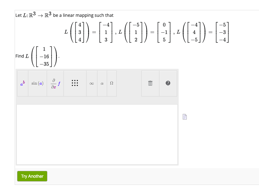 Solved Let L:R3→R3 be a linear mapping such that | Chegg.com