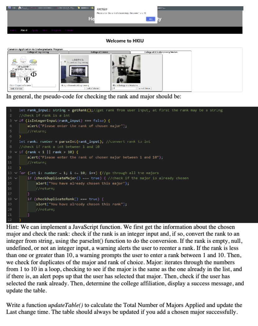 Solved Apply Page Take away the CSS rules implementing hover | Chegg.com