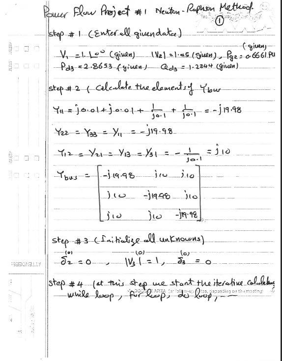 Solved In the three-bus system shown in Fig. 1, all shunt | Chegg.com