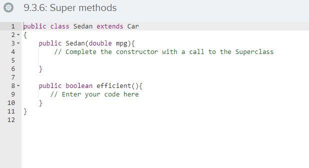 Solved In this exercise, you are given a completed Car | Chegg.com