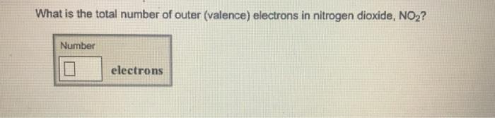Solved What is the total number of outer (valence) electrons | Chegg.com